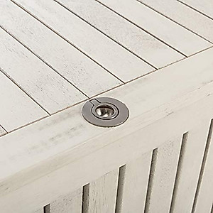 Safavieh PAT7037C Outdoor Abri White Storage Cushion Box