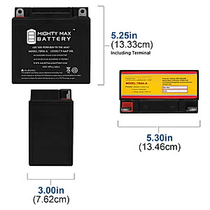 Mighty Max Battery YB9A-A 12V 9AH Battery Replacement for 4140008, 44043, 740-1872