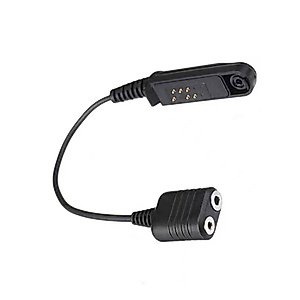 Fumei Walkie Talkie Audio Cable Adapter Compatible with Baofeng BF-9700 UV-9R+ Plug to Kenwood HYT TYT Baofeng UV-5R 2Pin Headset Port