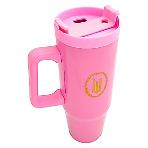 WICKED 900ml Insulated Tumbler with Straw and Lid | Official Merchandise by Polar Gear Movie Themed Travel Tumbler Cup | Double Wall Stainless Steel Tumbler Insulated Cup