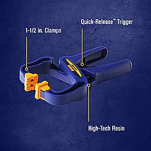 IRWIN Tools QUICK-GRIP Handi-Clamp, 1 1/2-Inch (59100CD)