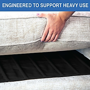 Product Trend Furniture Fix Steel for Chair, Sofa, Loveseat, Mattress, or Couch-Cushion Support, Supercomfortable Nonslip Adjustable Seat Support, Extend Furniture Life, (22 x 17) Inches Deep (Black)