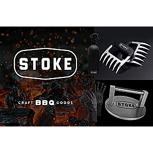 STOKE™ Meat Smoker Cheat Chart Magnet: Beef, Chicken, Turkey, Seafood, Wild Game | Barbecue Smoking Time & Target Temperature | BBQ & Wood Flavor Guide | Best Internal Temp Guide | LARGE 7”x8.5” Refrigerator Chart