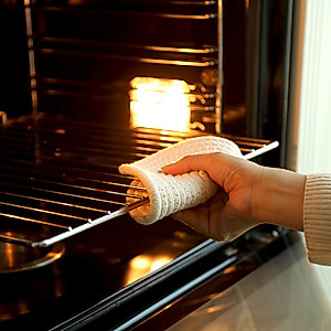 KAKAMAY Pot Holders for Kitchen Trivet Set 100% Cotton Thread Weave(Set of 3),Hot Pads for Kitchen Trivets for Hot Dishes Hot Pots and Pans by Diameter 7 Inch Yellow