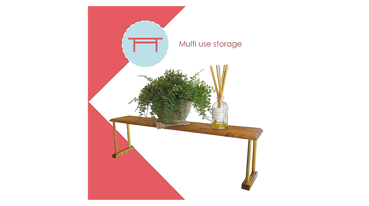 Home Basics Pine Over-the-Sink Shelf | Maximize Kitchen & Home Space
