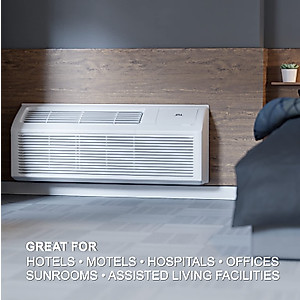 Cooper & Hunter 12,000 BTU PTAC Packaged Terminal Air Conditioner with 3.5 kW Electric Heater and Electric Cord