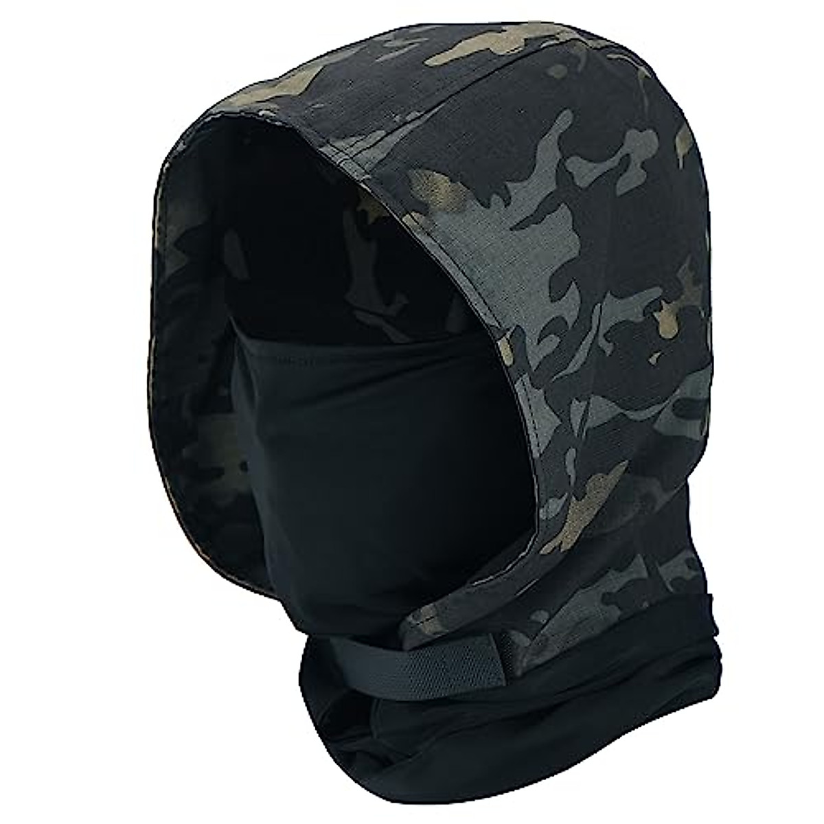 Guayma Airsoft Paintball Mask Tactical Full Face Cyberpunk Mask with Balaclava Headgear for CS Halloween Cosplay Costume Movie Props,Camo