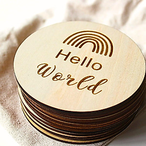 NICU Milestone Cards | NICU Mom Gifts | Nicu Baby Essentials | NICU Milestone Cards boy | Beautifully Handcrafted Natural Wood | NICU Baby Milestone Signs | Gender Neutral