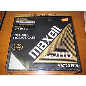 Maxell MD2HD 5 1/4 inch Mini Floppy Disks 20 Pack