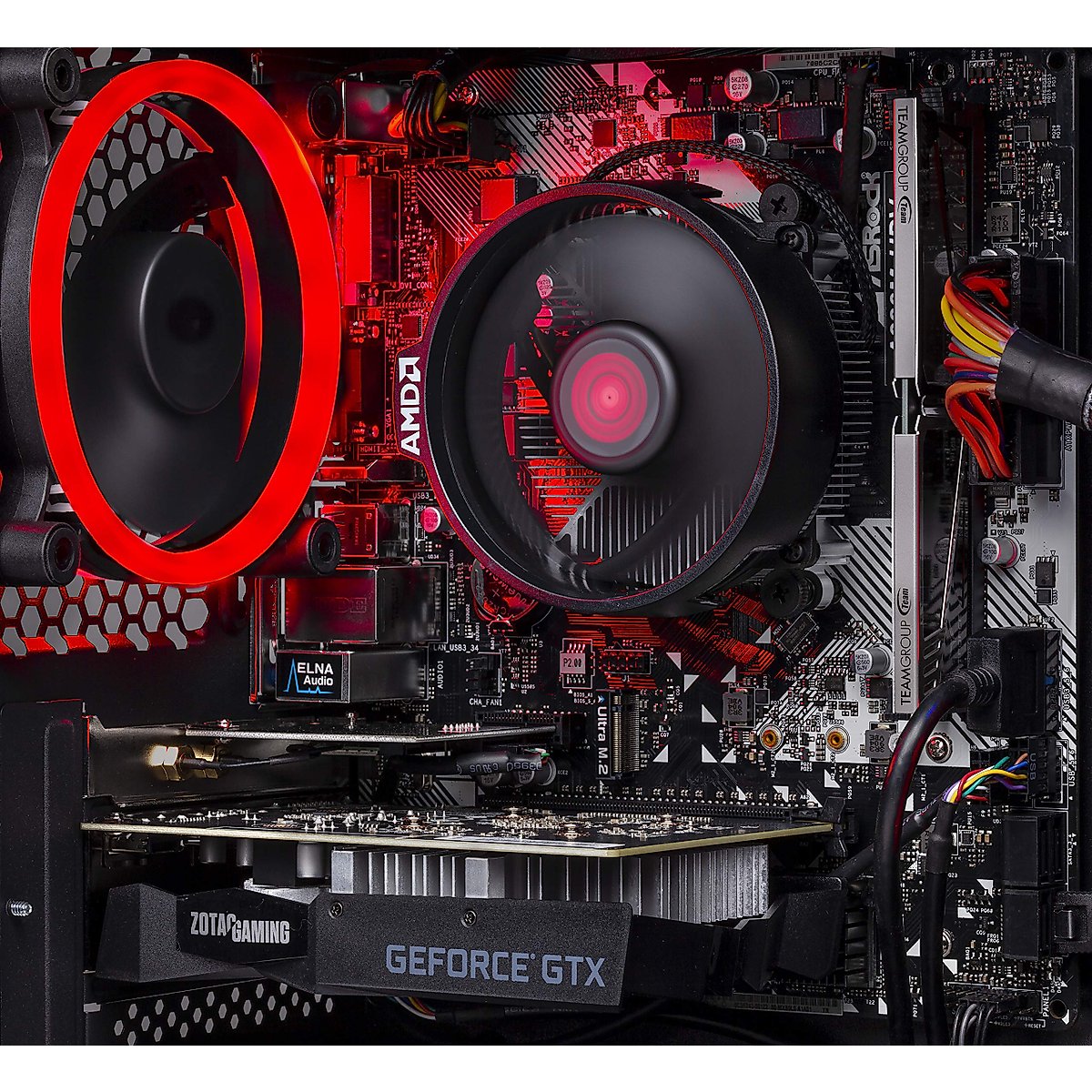 SkyTech Blaze II Gaming Computer PC Desktop – Ryzen 5 2600 6-Core 3.4 GHz, NVIDIA GeForce GTX 1660 Super 6G, 500G SSD, 16GB DDR4 3000MHz, RGB, AC WiFi, Windows 10 Home 64-bit
