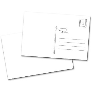Blank Mailable Postcards Printable, 4x6, Heavy Duty 14pt, Blank Postcards for Art or Printing with Mailing Side for Mailing, Christmas Holiday Postcards. (48ct)