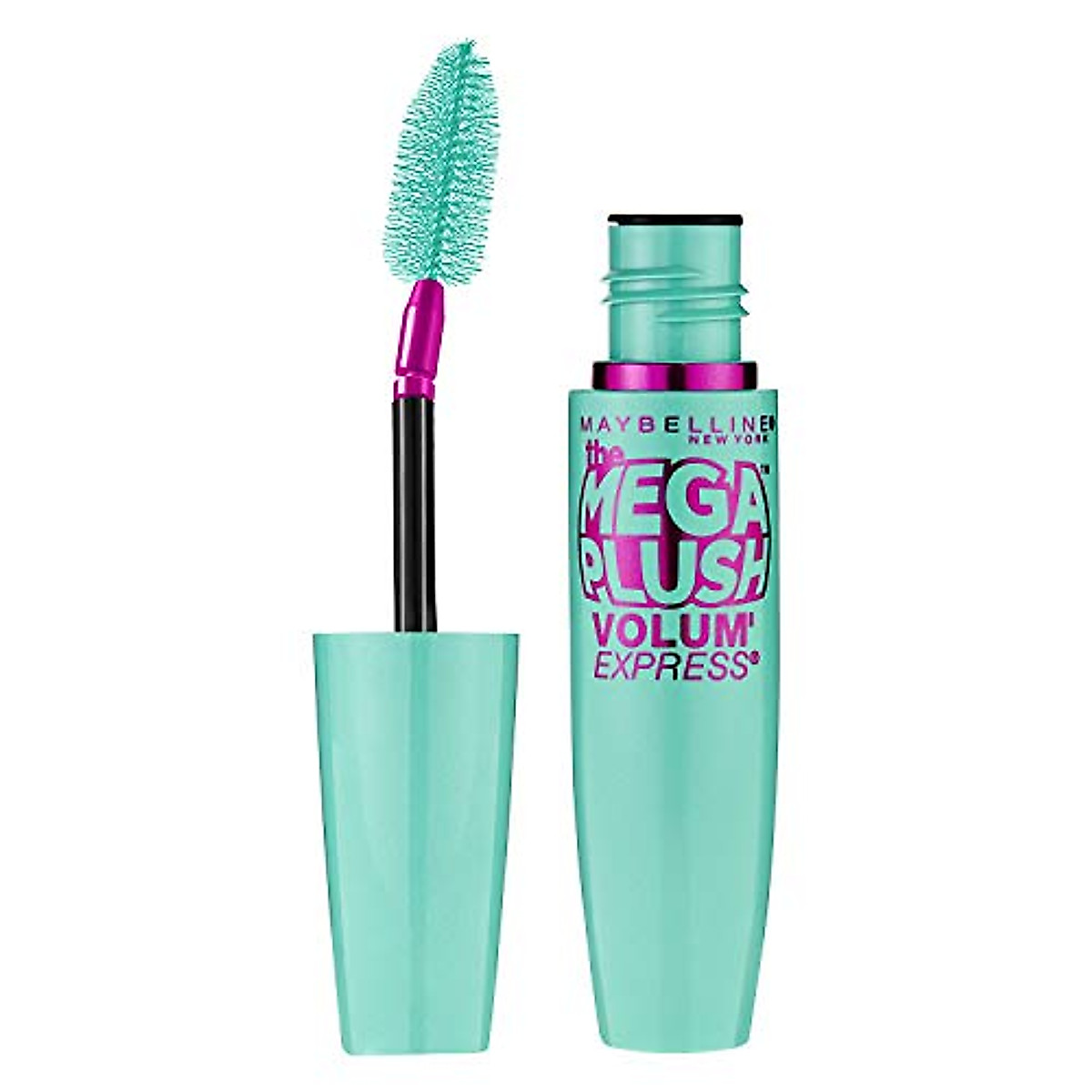 Maybelline New York Volume Express Mega Plush Washable Mascara, Blackest Black, 0.3 Fluid Ounce, (K1147800)