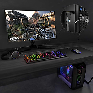 CableDirect – 8K DisplayPort & DP Cable, Special A.I.S. Shielding & Official VESA Certification – 3ft (for DP 1.4 Gaming PCs/laptops/Graphics Cards/Monitors, Supports 4K@120Hz, 144Hz/165Hz/240Hz)