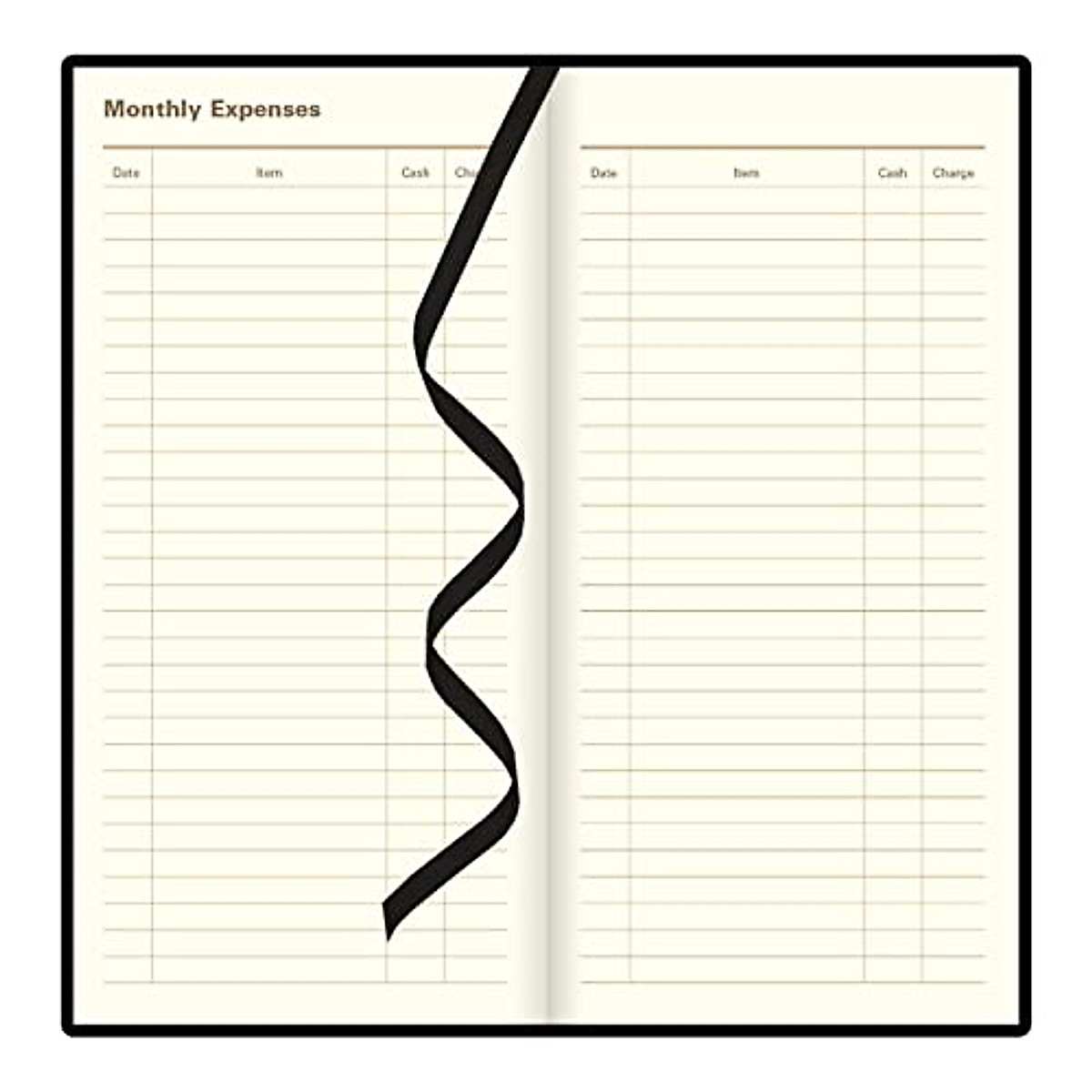 Letts of London Signature Weekly/Monthly Planner, 12 Months, January to December, 2024, Bonded Leather, Slim Size, 6.625" x 3.25", Black (C38SUBK-24)