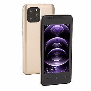 PUSOKEI 4G Cell Phone, Unlocked Android Smartphone, 2GB RAM 32GB ROM, 4.66 Full HD Screen, Dual SIM Slot, Pro Grade Camera, Face Recognition, WiFi, BT, Long Battery Life (Gold)