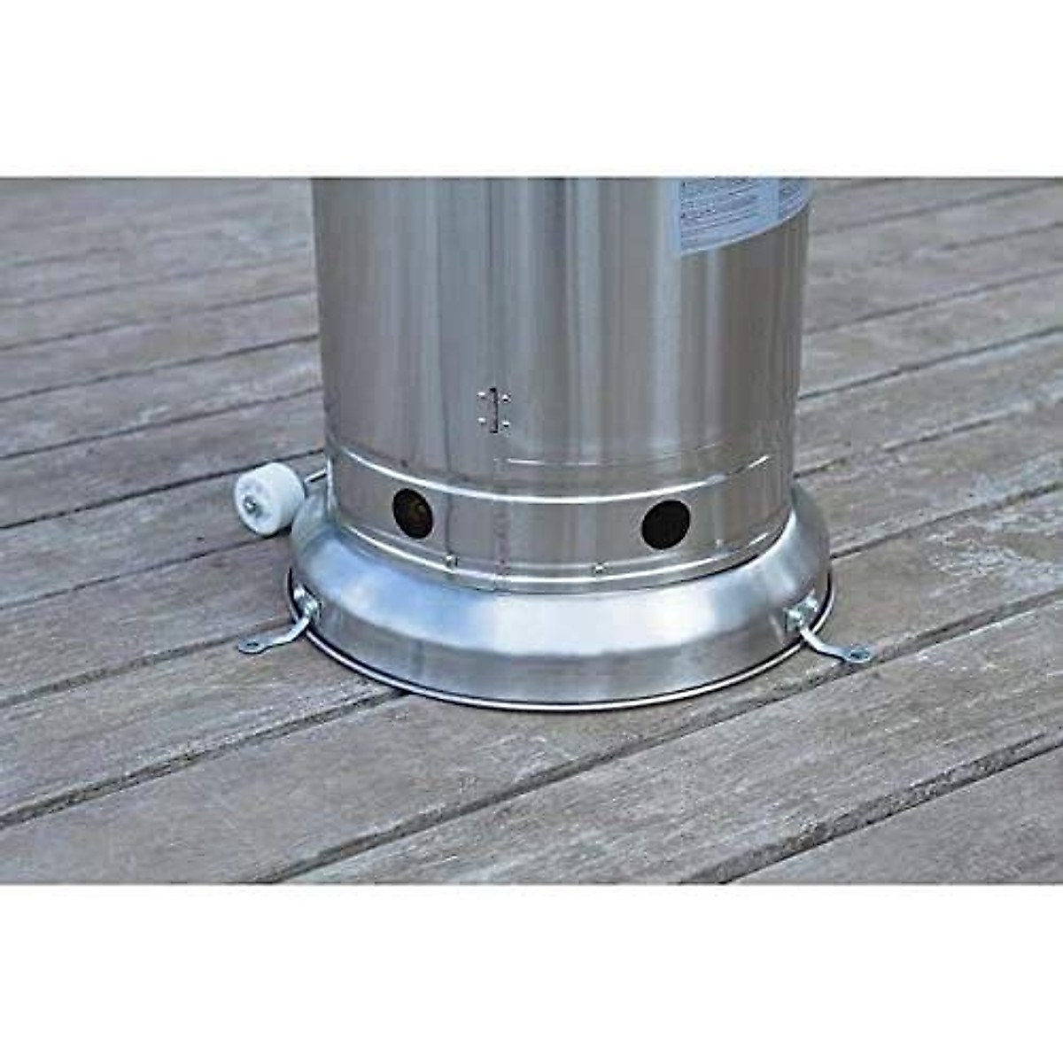 YZPFSD Style Selections/Garden Treasures 48,000 BTU Stainless Steel Floorstanding Liquid Propane Patio Heater，Portable Outdoor Heat Lamp