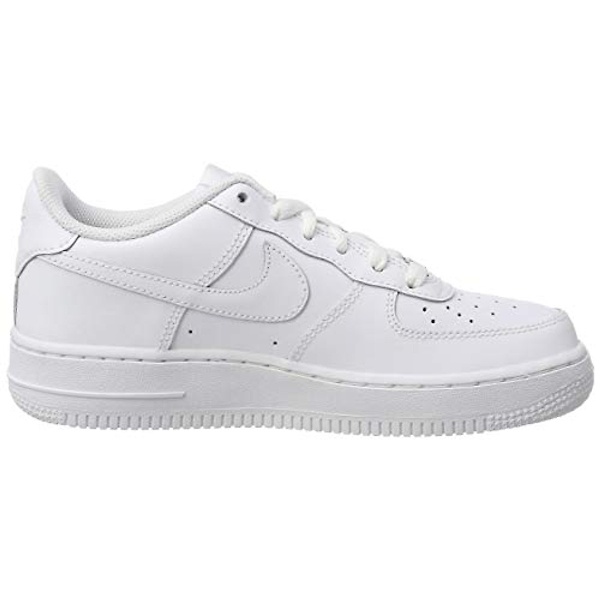 Nike Air Force 1, White/White, 6 US Unisex Little Kid