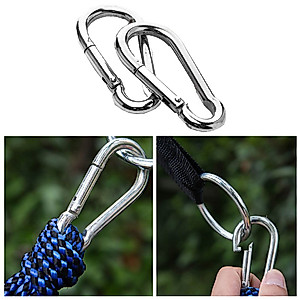 Camping Hammock with Mosquito Net & Rain Fly Tent Tarp & Tree Straps Portable Lightweight Double Nylon Hammock for Camping Hiking Travel Outdoor Backpacking