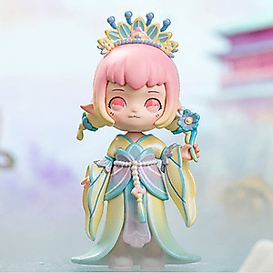 Aven Rabbit ROOYIE Treasures Series Blind Box Toy Mystery Box Cute Collectible Figures Action Kawaii Model Girl Birthday Surprise Random Trendy Toys Room Desktop Decroration (1 Pack)