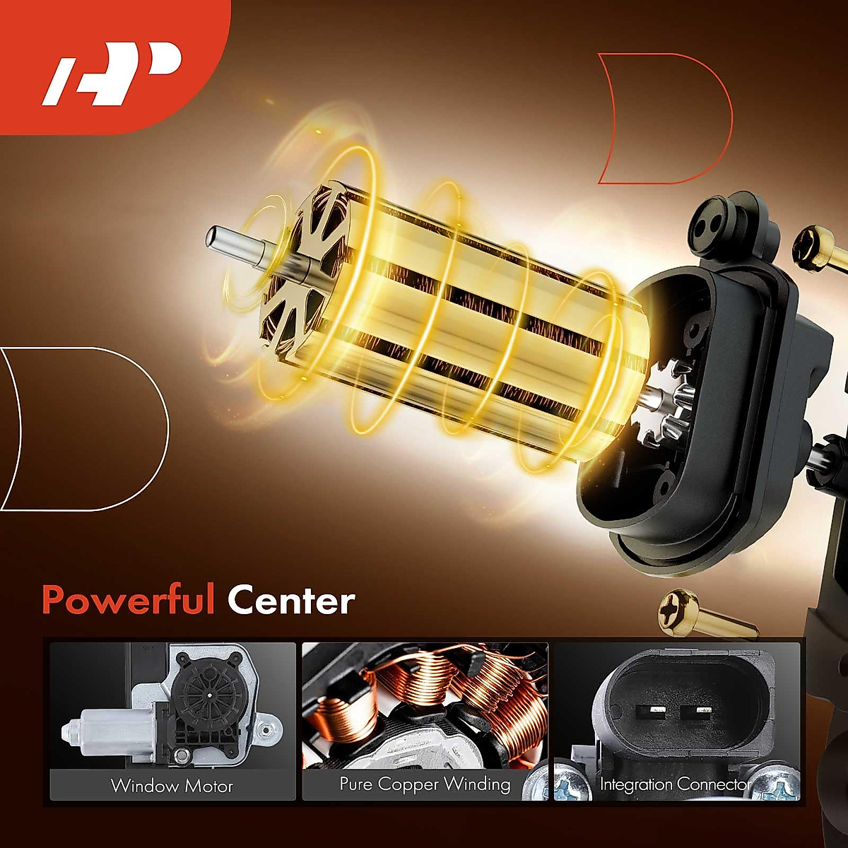 A-Premium Power Window Regulator with Motor Replacement for Ford Focus 2000-2007 Rear Left Driver Side