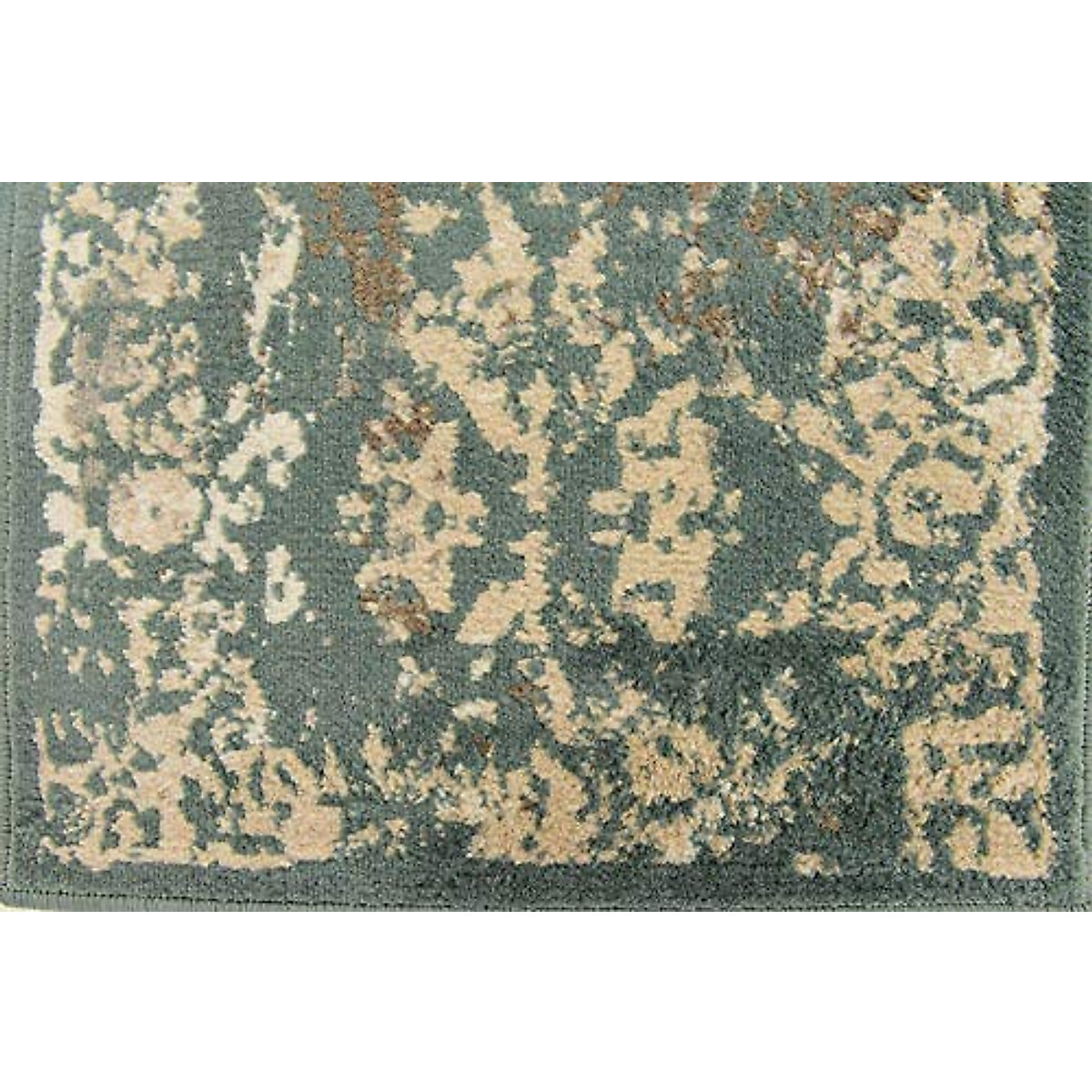 Unique Loom Tuareg Collection Vintage Distressed Traditional Area Rug, 2 ft x 6 ft, Green/Beige