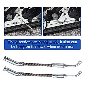 Ice Scratchers Kit Compatible with All Reverse and Non-Reverse Gear Equipped Snowmobiles,Recommend for track heights 2-1/2"