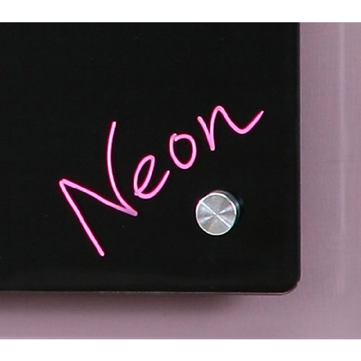 Audio-Visual Direct Magnetic Black Glass Dry-Erase Board Set - 3' x 2' - Includes Magnets, Hardware & Marker Tray