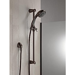 Delta Faucet 3-Spray Slide Bar Hand Held Shower with Hose, Oil Rubbed Bronze Handheld Shower Head, Slide Bar Hand Shower, Handheld Shower, Detachable Shower Head, Venetian Bronze 57014-RB, 0.5
