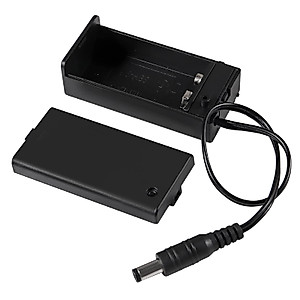 AEDIKO 8pcs 9V Battery Holder 9V Battery Holder with ON/Off Switch 9V Battery Case with DC 5.5 x 2.1mm 9V Battery Case Holder with Cover Storage Case Holder