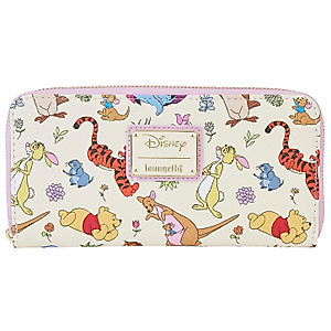 Loungefly Disney Wallet Winnie the Pooh Eeyore Friends Zip Clutch Faux-Leather