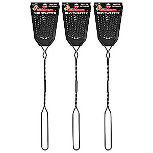Enoz Sergeant Swat Bug Swatter - 3 Pack - Heavy Ultra Duty Manufactured Flyswatter - Environmentally Conscious, Effective, and Inexpensive Method to Control Flying Insects