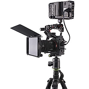 Fotga Mini Lightweight 4x4 4x5.65 Clip-on Lens Matte Box for DSLR Mirrorless Camera A7 A7R A7S II III IV Z6 Z7 II RP R3 R5C GH5 GH6 BMPCC 4K 6K,Compatible 52mm/55mm/58mm/62mm/67mm/72mm/77mm/82mm Lens