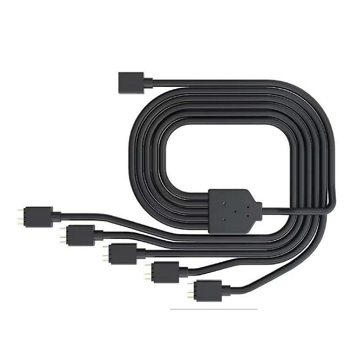 Cooler Master 1-to-5 ARGB Splitter Cable / 5V - Support 3-pin Addressable RGB - LED Sync Cable for MasterFan/MasterLiquid ARGB Series Support(ARGB 1-to-5 Splitter)