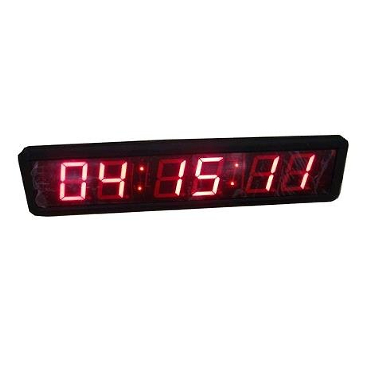 GOODRELIISH 2.3" High Character LED Wall Clock Digital Countdown and Up Timer by IR Remote Control, Red