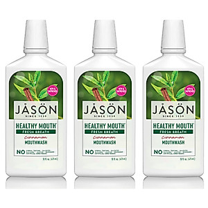 Jason Healthy Mouth Tartar Control Mouthwash, Cinnamon 16 Oz, pack of 3
