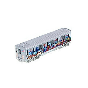 New York City Metro Subway 7" with Chico Graffiti Diecast Model 1:100 Scale