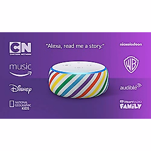 Echo Dot (3rd Gen) Kids Edition, an Echo designed for kids with parental controls - Rainbow