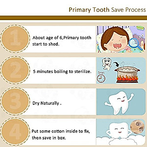 PAMBO Baby Tooth Fairy Box Keepsake For Lost Tooth Boys| Tooth Holder for Kids | Baby Shower & Birthday Gift