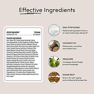 Jupiter Anti-Dandruff Shampoo, for Women & Men, Physician-Formulated for Flaky, Itchy, Oily, Dry Scalp, Vegan, Sulfate-Free, Color-Safe, & Paraben-Free, Anti-Dandruff Shampoo with Zinc, 9.5 fl oz