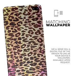 DesignSkinz Vibrant Striped Cheetah Animal Print Protective Vinyl Decal Wrap Skin Cover Compatible with The Samsung Galaxy S20 (Screen Trim & Back Glass Skin)