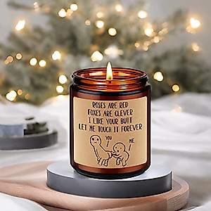 GSPY Scented Candles for Men, Women - Naughty Anniversary, Fiance Gifts for Her, Him, Couples Gifts - Funny Birthday, Mothers Day, Fathers Day, Love You Gifts for Husband, Wife, Boyfriend, Girlfriend