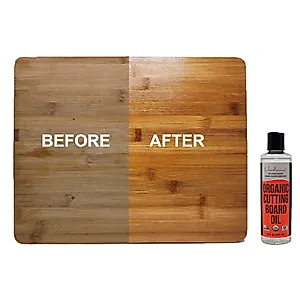 Verdana Organic Cutting Board Oil – Food Grade Kosher Non-GMO – 100% Coconut Derived & Vegan - Butcher Block Oil & Conditioner and Polish for All Wood – NO Mineral Oil Involved – 8 Fl Oz