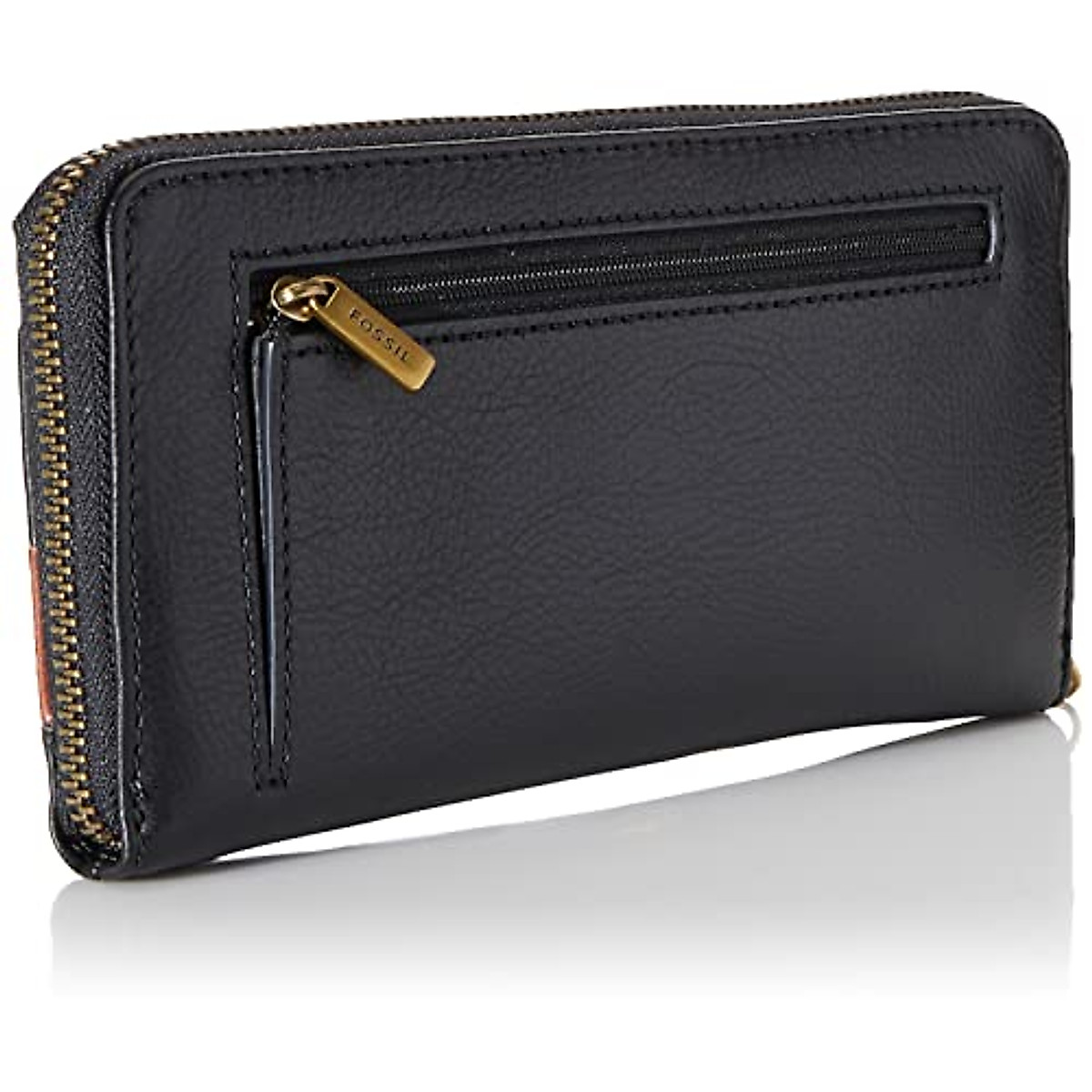 Fossil Women's Jori Leather Zip Around Wallet Wallet, Neutral Patchwork