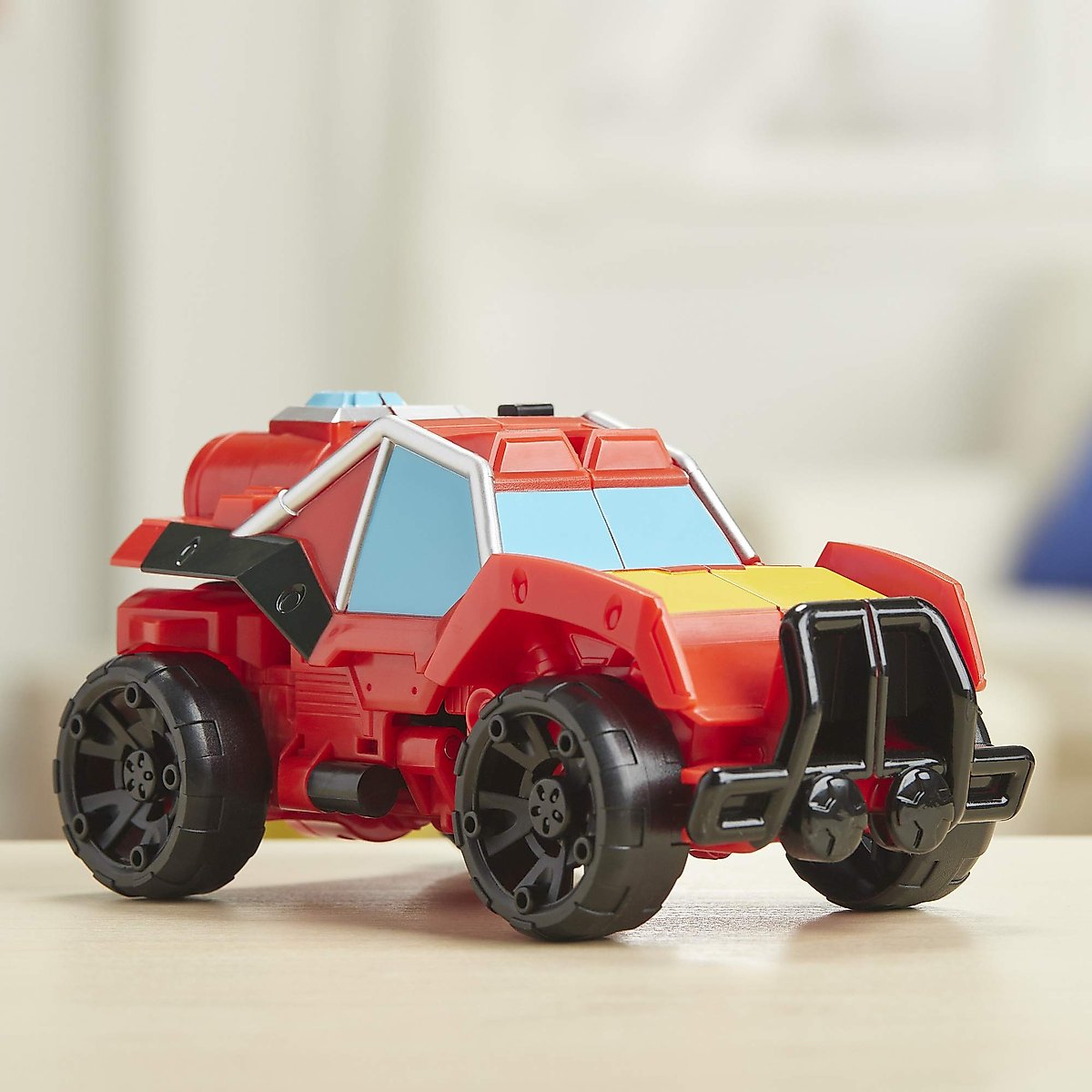 Transformers Playskool Heroes Rescue Bots Academy Hot Shot Converting Toy Robot, 6-Inch Collectible Action Figure Toy for Kids Ages 3 and Up