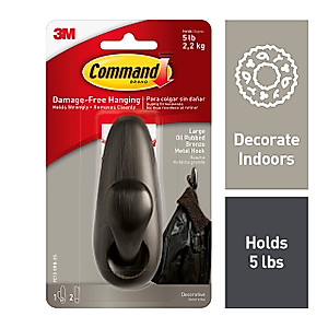 Command FC13-ORB Forever Classic Metal Hook, Large, White