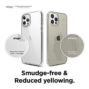 elago Hybrid Clear Case Compatible with iPhone 12 Case and Compatible with iPhone 12 Pro Case 6.1 Inch (Transparent) - Shockproof Bumper Cover Protective Case