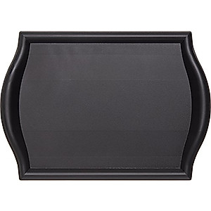 Carlisle FoodService Products 1217BT03 Bistro Plastic Café Tray, 12" X 17", Black