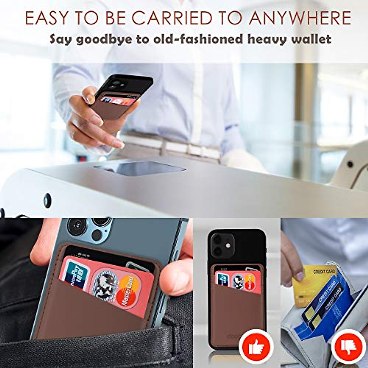 doeboe for Magsafe Wallet, Magnetic Phone Card Holder