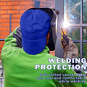 6 Pcs Welding Cap Welding Hat Bulk for Men Welding Beanie Welder's Caps Soft Lightweight Welders Caps Weldling Supply (Colorful)