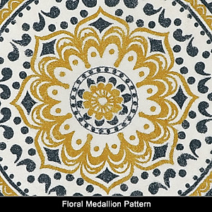 HEBE Boho Round Rugs 4Ft Washable Non Slip Round Area Rug Throw Soft Cute Round Nursery Rug Soft Fluffy Bathroom Rug Circle Rug for Bedroom Dorm Kids Room Nursery